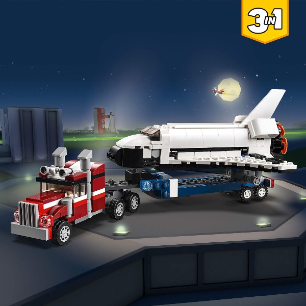 LEGO Creator 3-in-1 Shuttle Transporter Building Set - 31091